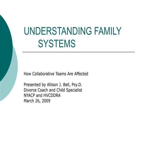 Understanding Family Systems | PPT | Parenting | Family and Relationships