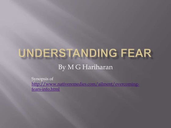 Fear | PPT
