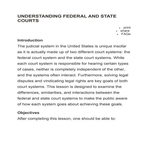 Understanding federal and state courts | DOCX