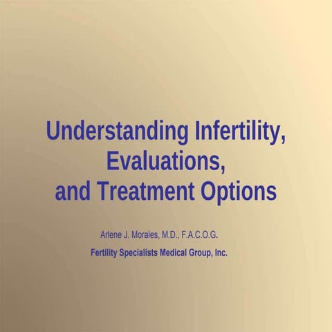 Understanding Infertility, Evaluations, and Treatment Options | PPT