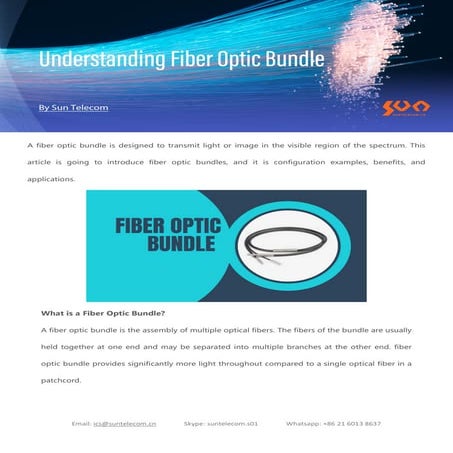 Understanding Fiber Optic Bundle | PDF