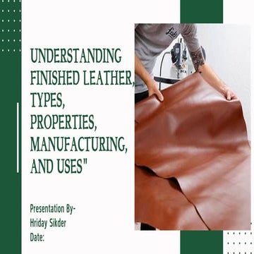 Understanding Finished Leather, Types, Properties, Manufacturing, and ...