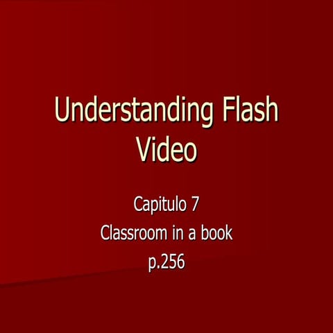Understanding flash video | PPT | Video Software | Computer Software ...