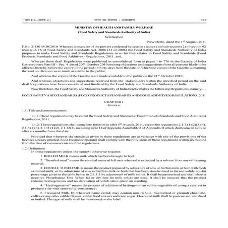 Understanding Food Additive Laws in India| Food Safety and Standards ...