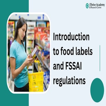 Understanding Food Labels Certification. | PDF