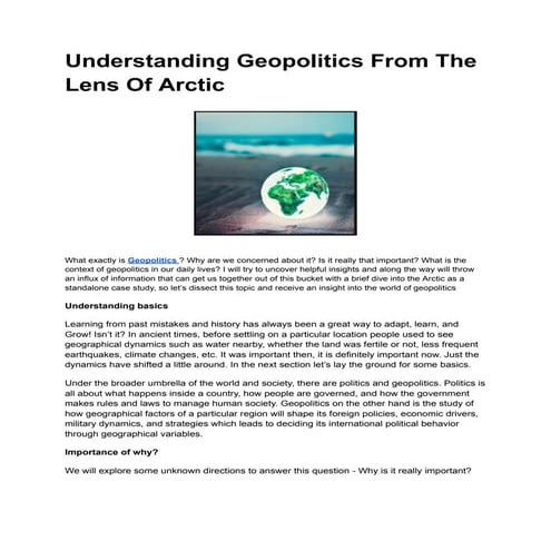 Understanding Geopolitics From The Lens Of Arctic.pdf