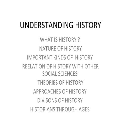 Understanding history | PPT