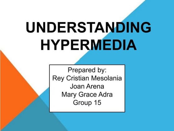 Understanding hypermedia | PPTX