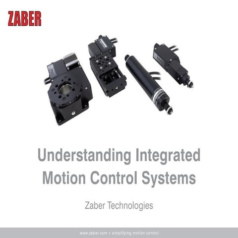 Understanding Integrated Motion Control Systems | PDF | Cameras and ...