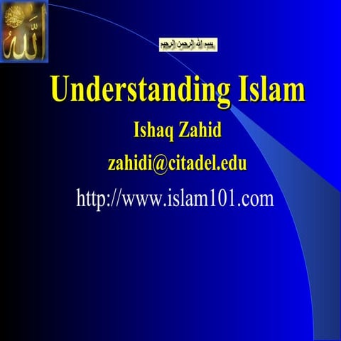 Understanding islam | PPT