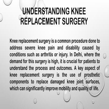 Comprehensive Care for Knee Infections Diagnosis Treatment and even the Reconstruction Surgery.pptx