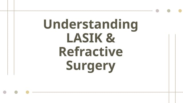 Lasik eye surgery | PPTX