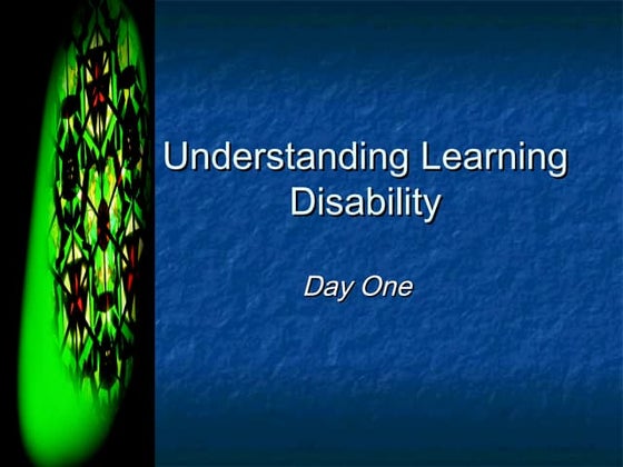 Learning disabilities | PPT