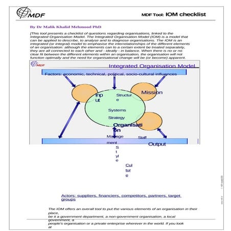Understanding logframme __organisation_assessment___iom____by_dr_malik ...