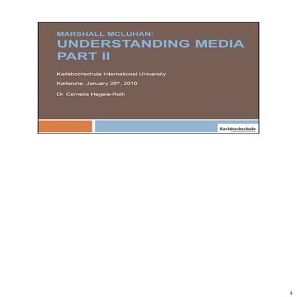 Understanding media 2 | PDF | History | Genres