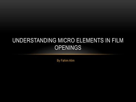 Nine frame analysis | PPT