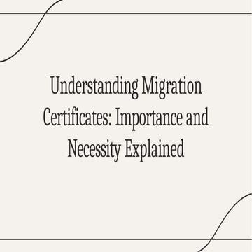Understanding Migration Certificates-Importance and Necessity Explained ...