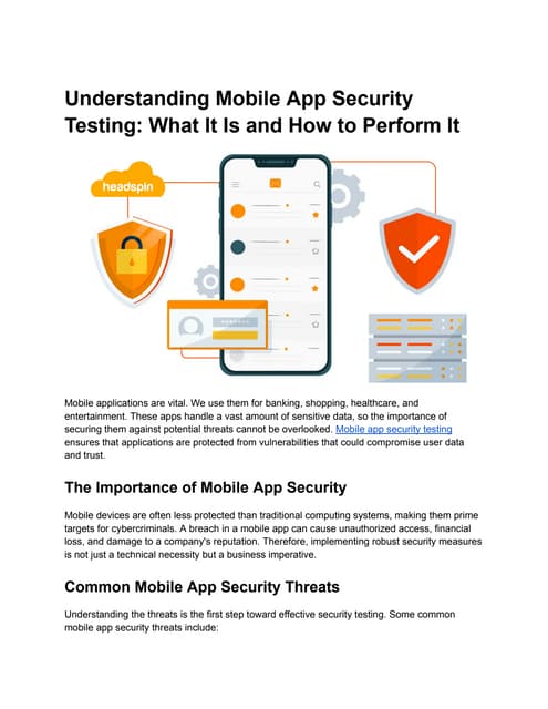 Exploring Mobile Application Penetration Testing Techniquespdf
