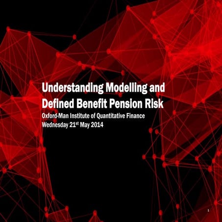 Understanding Modelling And Defined Benefit Pension Risk | PDF