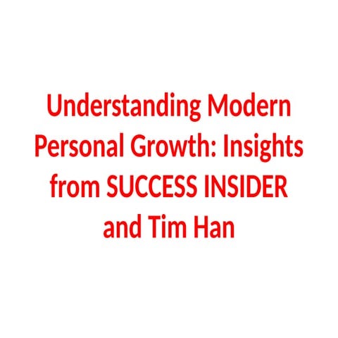 Building a Strong Foundation for Success: Insights from Tim Han and ...