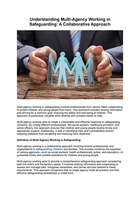 Multi Agency (Case Study).pptx | Adoption and Fostering | Parenting