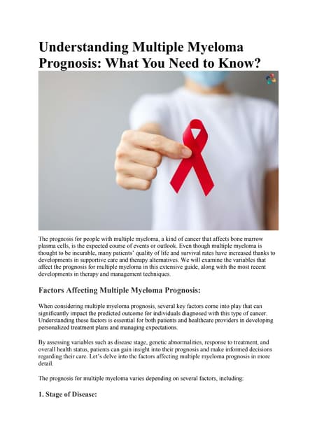 Multiple Myeloma Causes, Symptoms, and Treatments | PPT