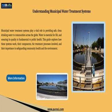 Understanding Municipal Water Treatment Systems | PPTX