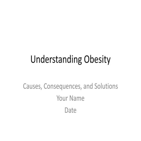 Understanding Obesity and Management.pptx