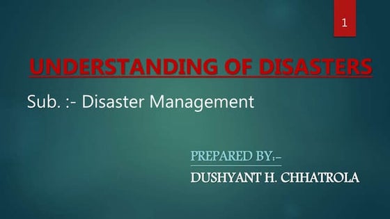 Concept of disaster, hazard, vulnerability, exposure, capacity | PPTX ...