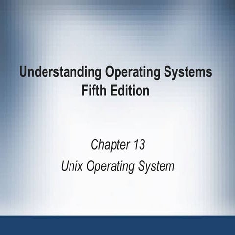 Understanding operating systems 5th ed ch13 | PPT