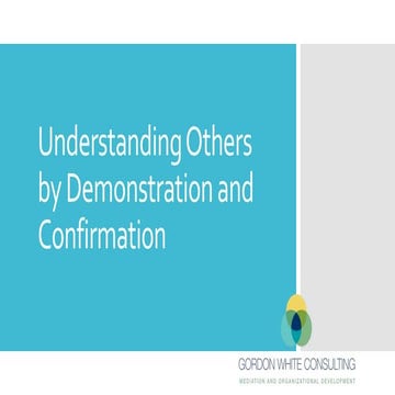 Understanding Others by Demonstration and Confirmation | PPTX
