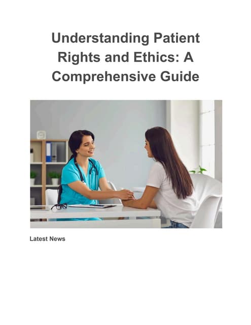 Rights of the patient | PPTX | First Aid | Injuries