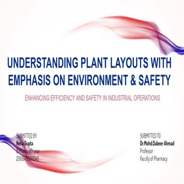 Understanding Plant Layouts with Emphasis on Environment & Safety | PDF