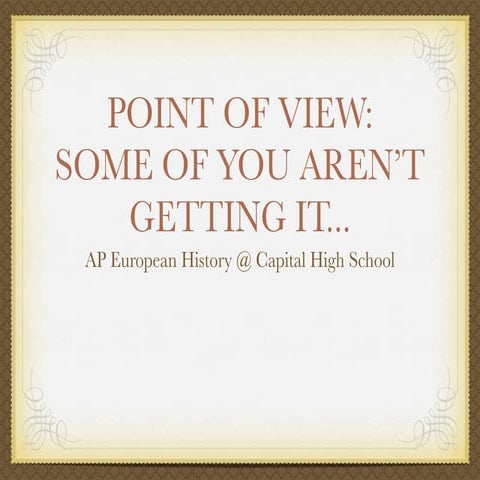 Understanding Pov Scientific Revolution Examples | PDF