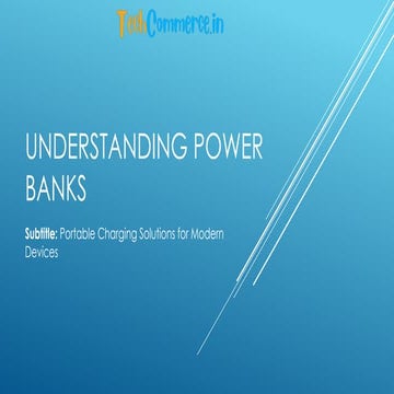 Compact & Reliable Power Bank for Travel | PPTX