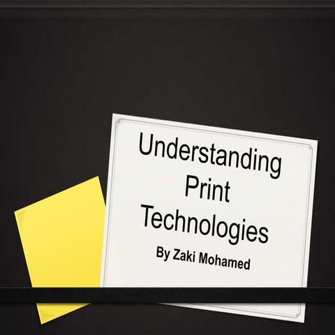 Presentation on print types | PPTX