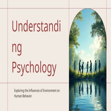 Understanding Psychology behaviour and emotions | PPTX