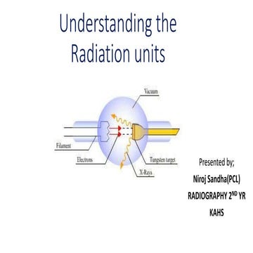 Understanding radiation units | PPTX