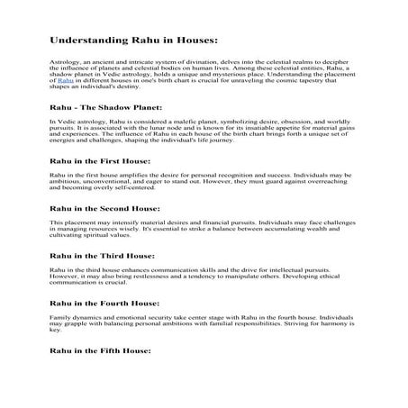 Understanding Rahu in Houses.docx