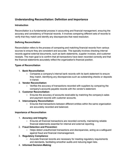 Reconciliation meaning | PPTX