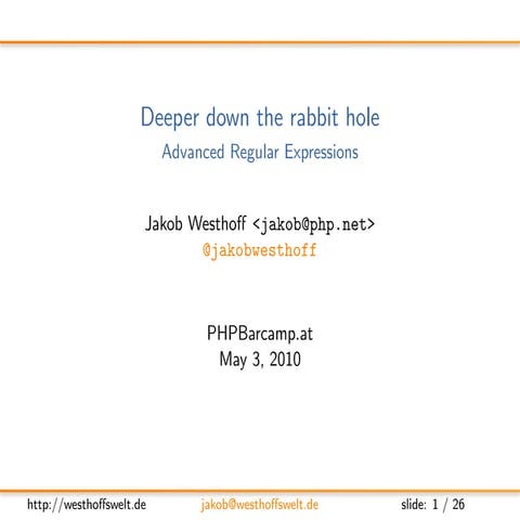 Understanding Advanced Regular Expressions Ppt 1191
