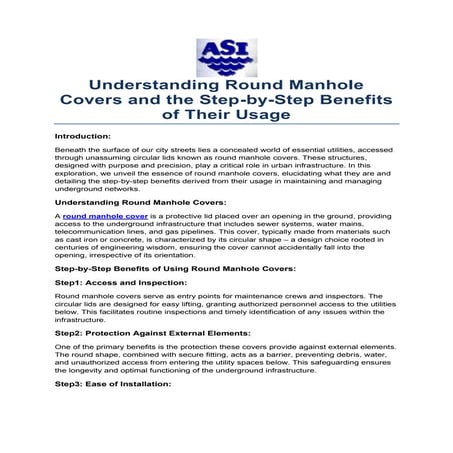 Understanding Round Manhole Covers and the Step.pdf