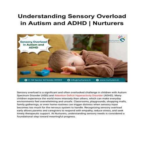 Understanding Sensory Overload in Autism and ADHD | Nurturers | PDF