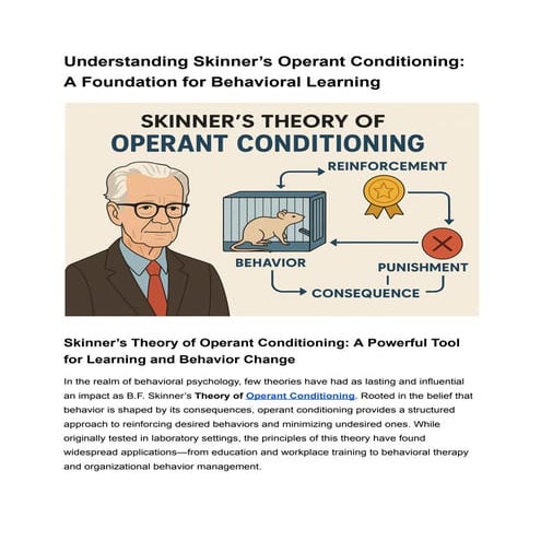 Understanding Skinner’s Operant Conditioning_ A Foundation for ...
