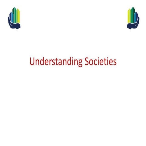 Understanding societies | PPTX