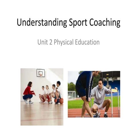 Understanding sport coaching | PPTX