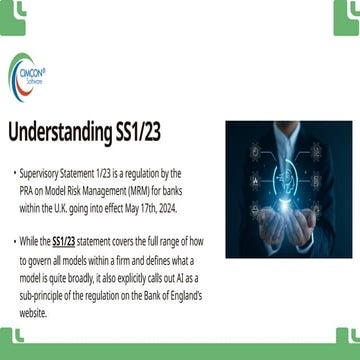 Understanding SS1/23 Principles for Model Risk Management (MRM) | PPTX