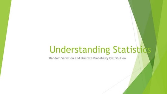 Understanding statistics 1#5 Mean and Sample Mean | PPT