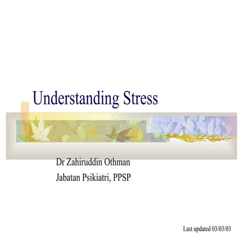Understanding stress (2003) | PPT