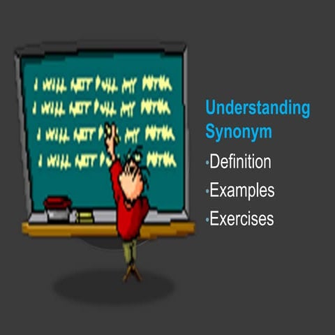 Understanding synonym | PPTX